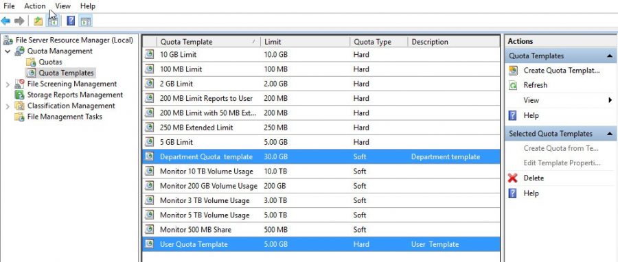 Configure Quotas with File Server Resource Manager (FSRM) | mvpskill ... Configure Quotas with File Server Resource Manager (FSRM) | mvpskill ...
