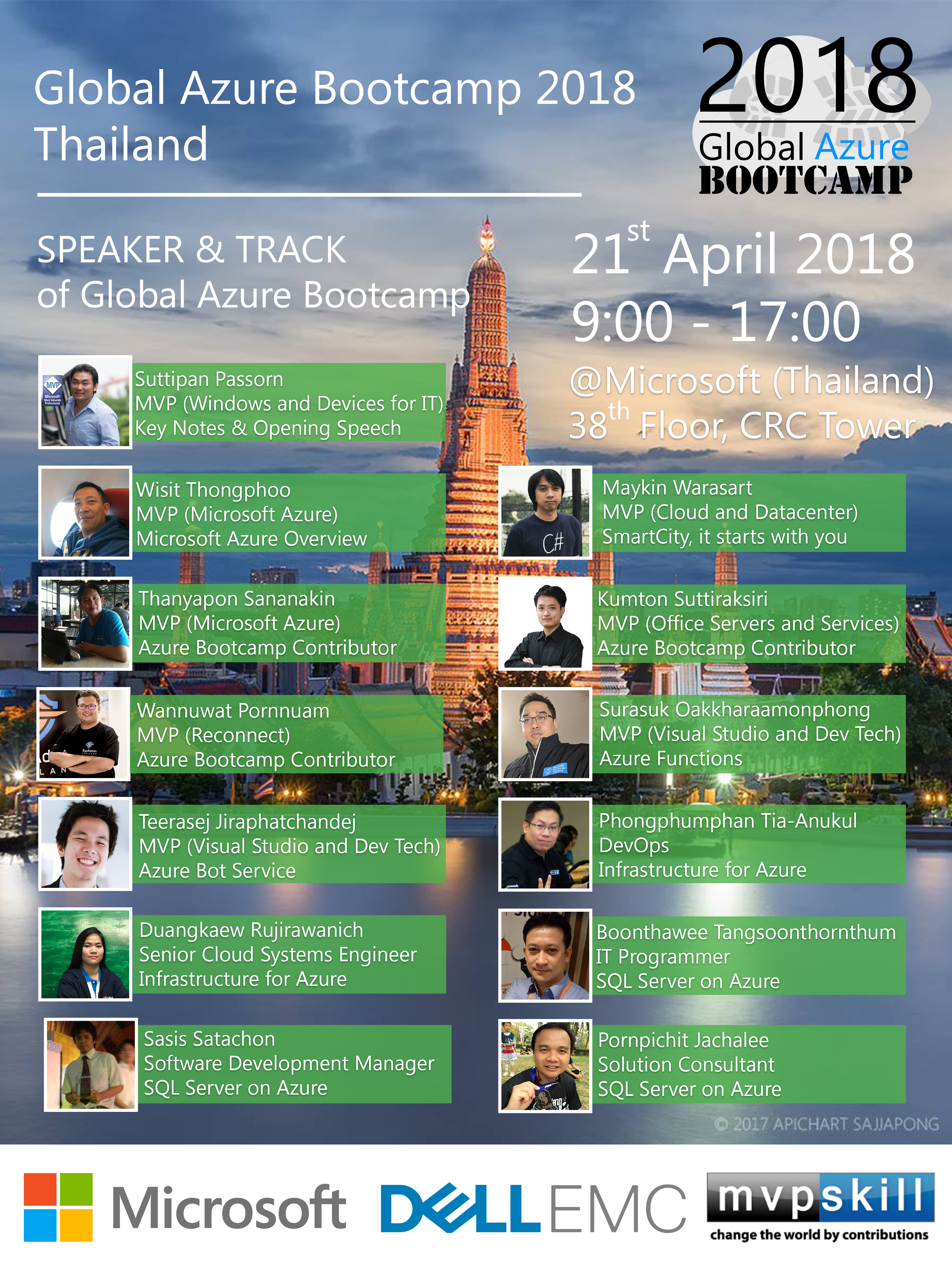 Global Azure Bootcamp 2018 Thailand | mvpskill.com | Change the World ...